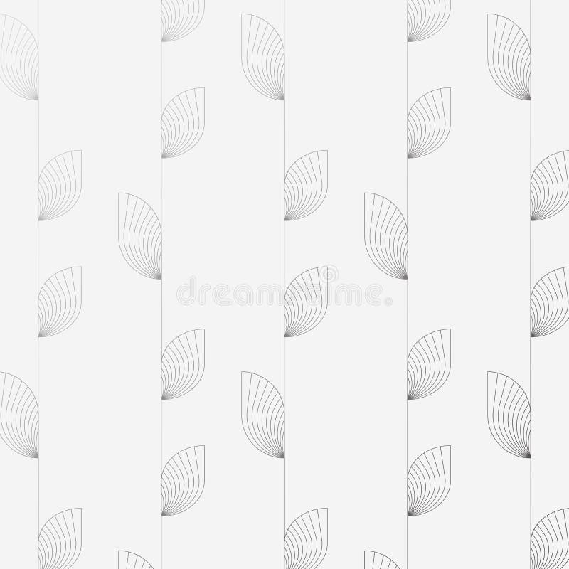 Flower Petal or Leaves Geometric Pattern Vector Background. Repeating ...
