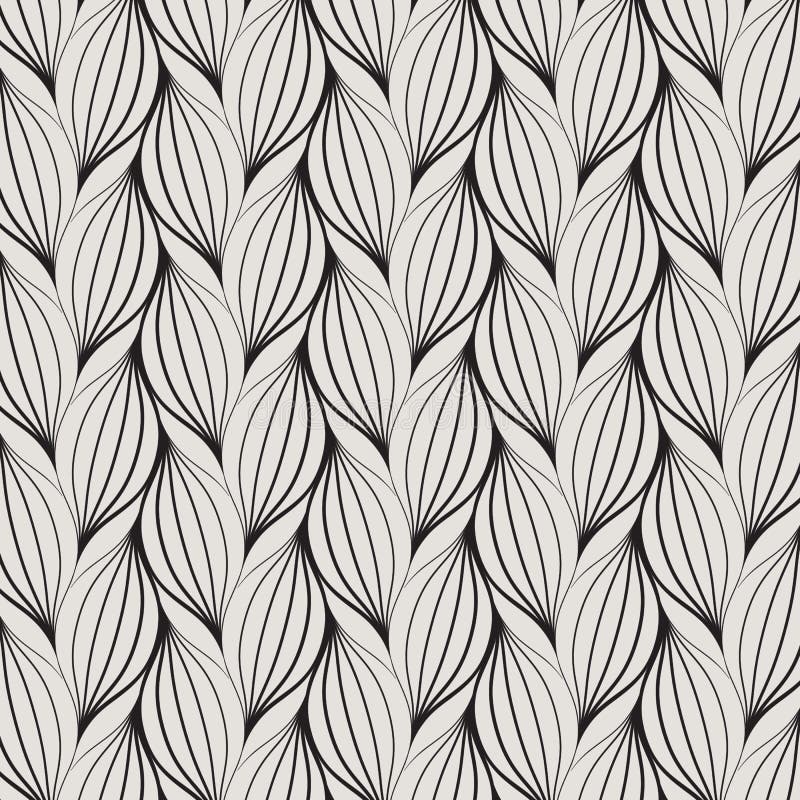 Flower Petal or Leaves Geometric Pattern Vector Background. Repeating ...