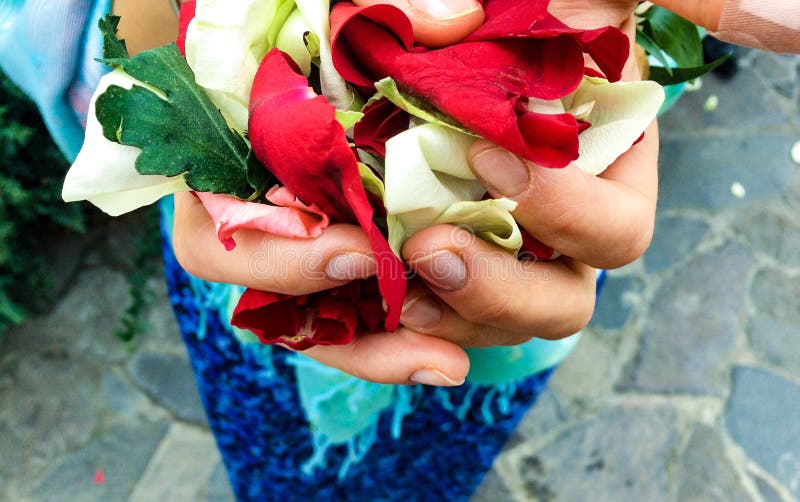 Flower Petals Falling Hands Stock Photos - Free & Royalty-Free Stock ...