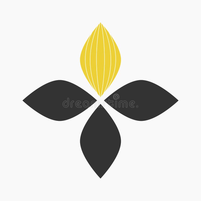 Flower petals icon symbol stock vector. Illustration of element - 262829904