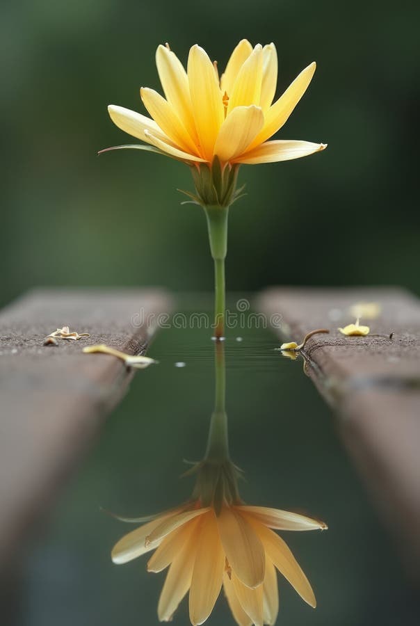 A Flower Placed between Two Facing Mirrors â€“ Creating an Infinite ...