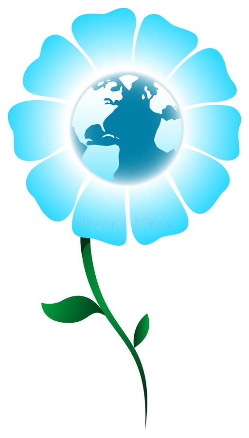 Flower on Planet Seamless Background Design Stock Illustration ...