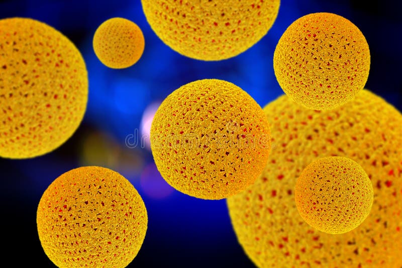 Flower Pollen Particles 3D Illustration Stock Illustration ...