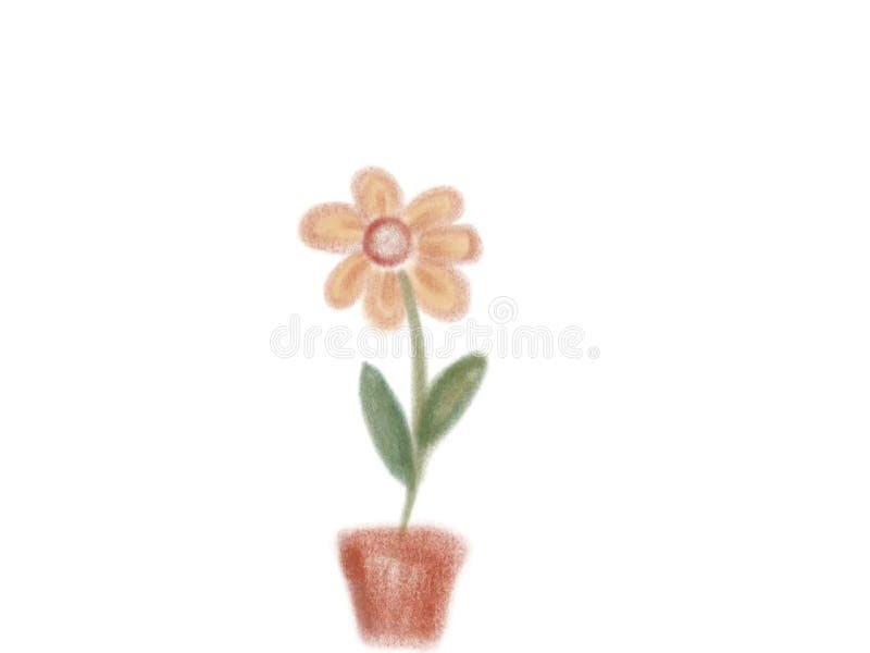 Flower in a Pot Drawing Animation Stock Video - Video of flower ...