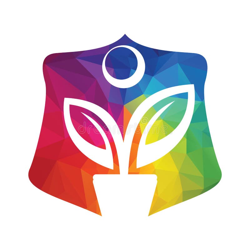 Human Growth Vector Logo. stock vector. Illustration of green - 199974204