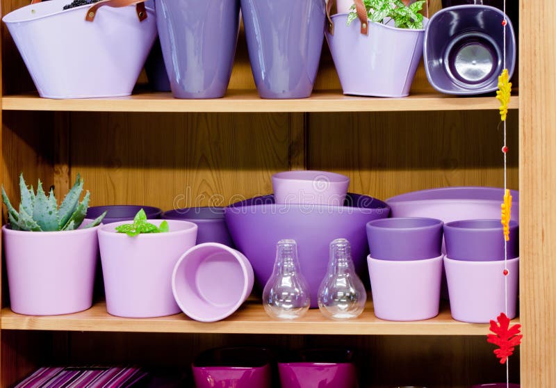 Flower pots stock photo. Image of flower, storeshop, ceramic - 27442872