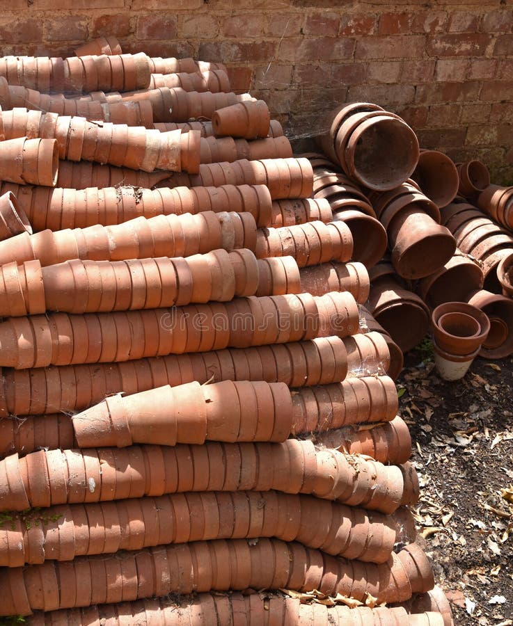Cone Shaped Large Garden Pots Stock Photos - Free & Royalty-Free Stock ...