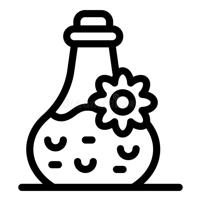 Flower Power Potion is Brewing in Glass Bottle with Cork Stock ...