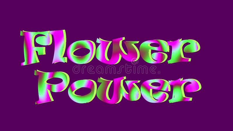 Flower Power Sixties Hippy Style Pink Psychedelic Background Stock ...