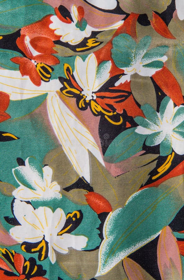 Flower print fabric stock illustration. Illustration of photograph ...