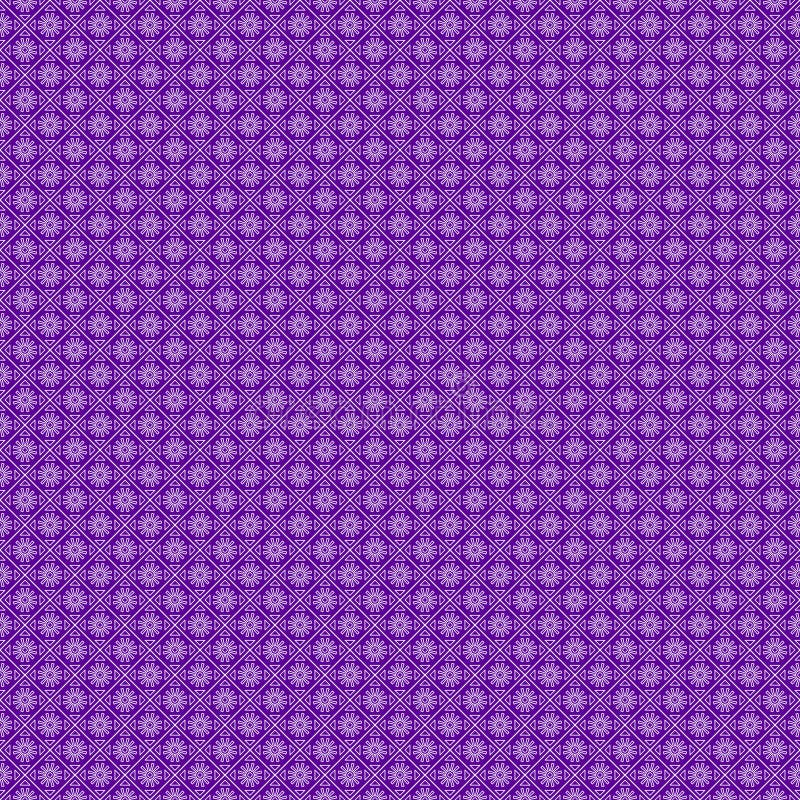 Rhombus Purple Layout Seamless Pattern with the Object Lookalike ...
