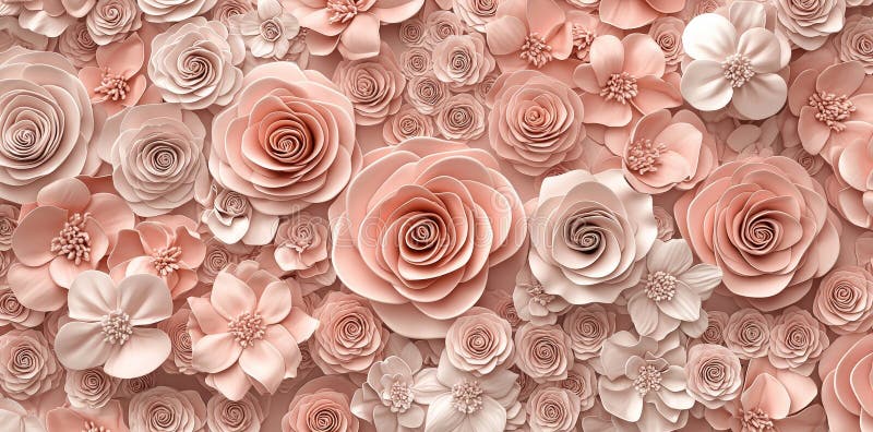 Flower Relief, Embossed Design, Tile, Repeating Pattern, Created Using ...