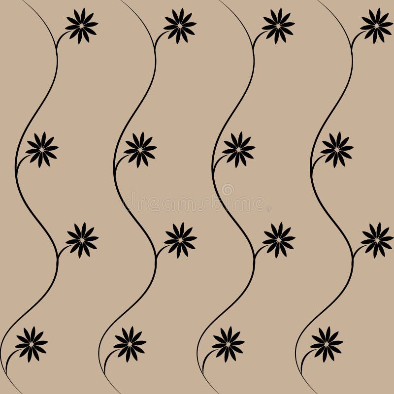 Flower Repeating Pattern. Geometric Simple Print. Vector Repeating ...