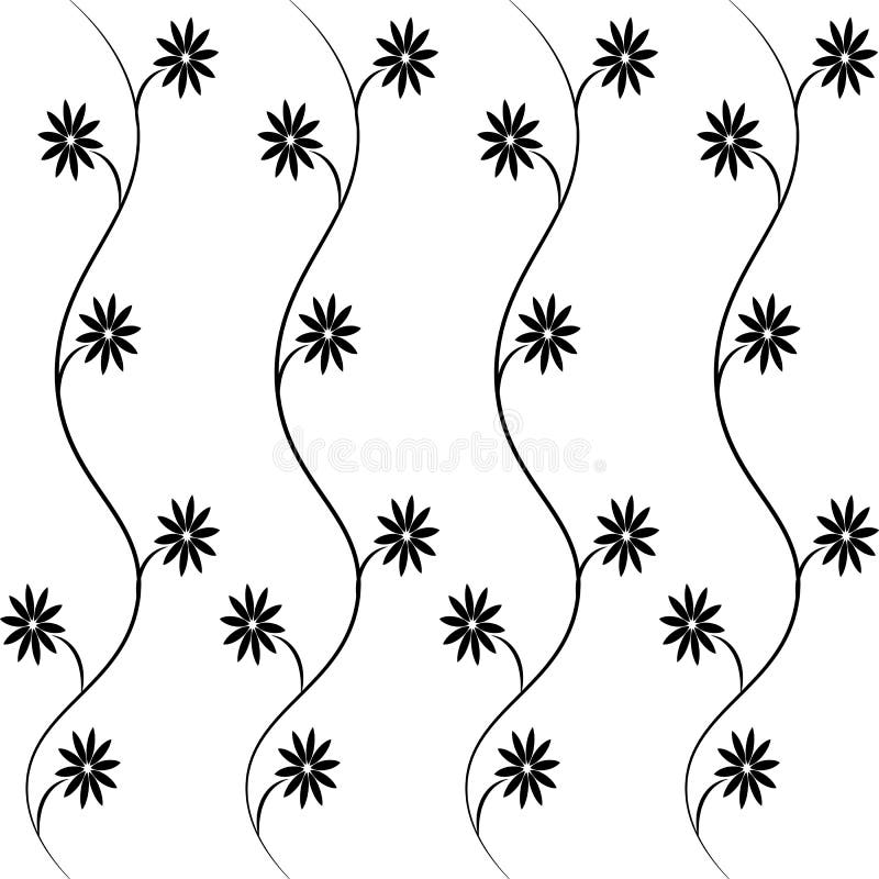 Flower Repeating Pattern. Geometric Simple Print. Vector Repeating ...