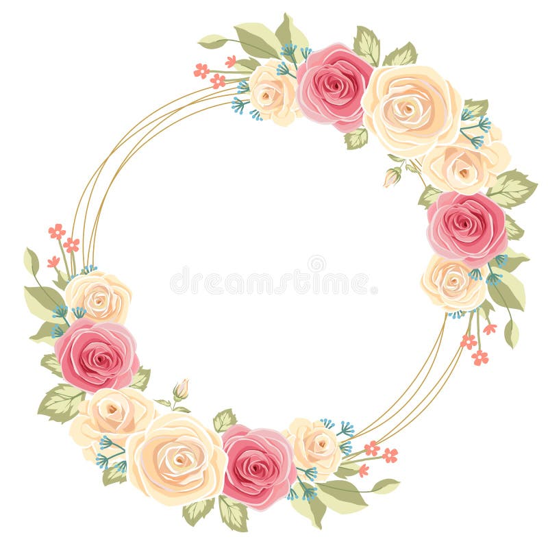 Flower Rose Vector with Circle for Background, Texture, Wrapper Pattern ...