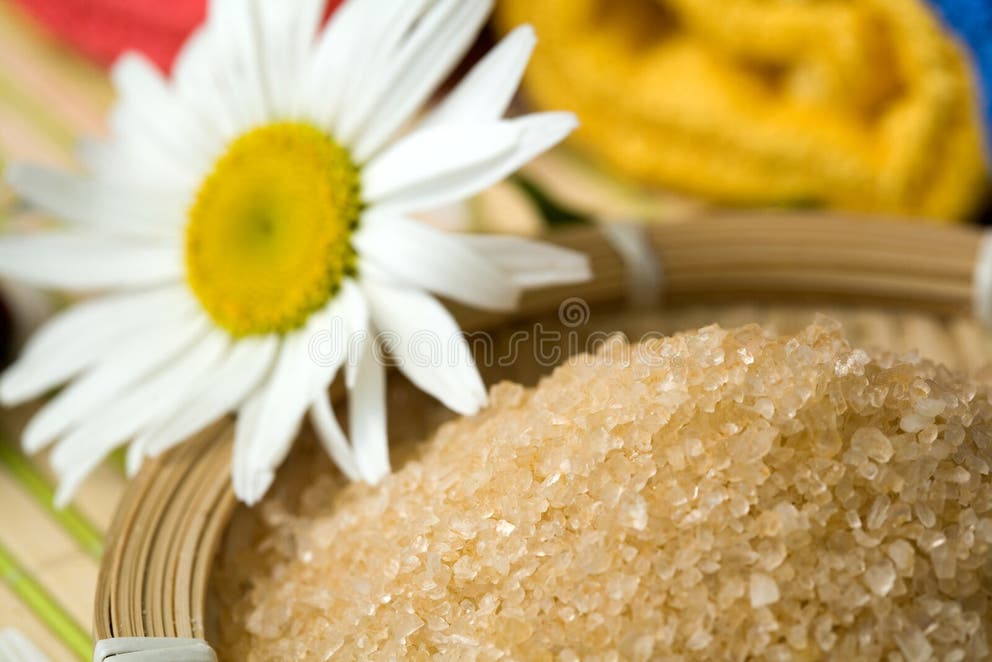 Flower and salt stock image. Image of salt, health, care - 10423865