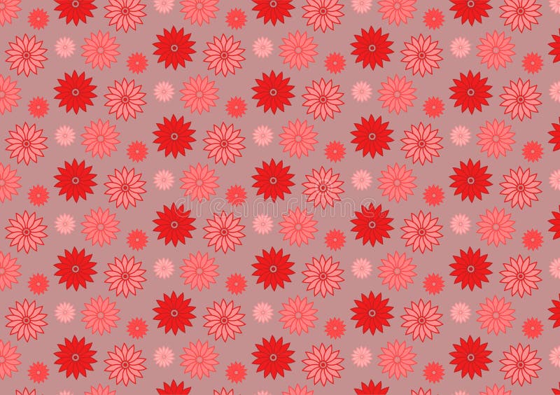 Flower Seamless Pattern Design Background for Wallpaper Stock ...