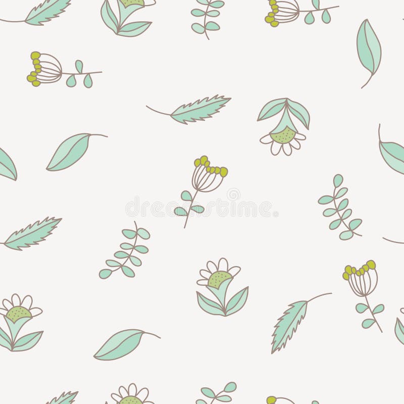 Flower Seamless Texture. Endless Floral Pattern Stock Vector ...