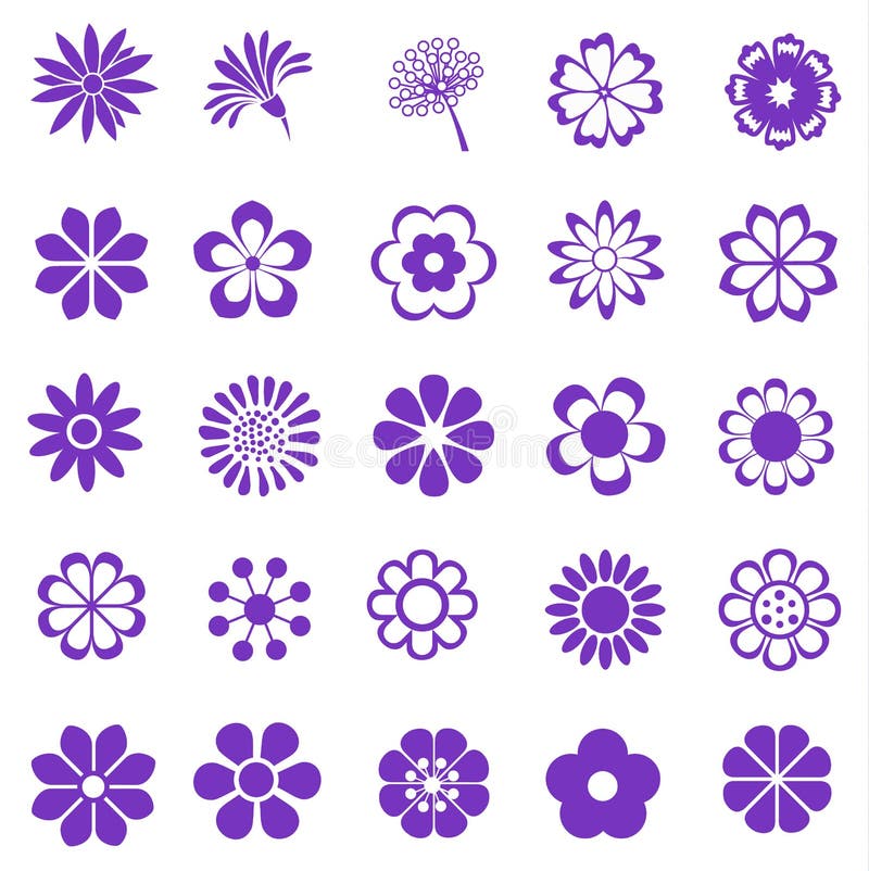 Simple symbols stock vector. Illustration of flower, spades - 32691054