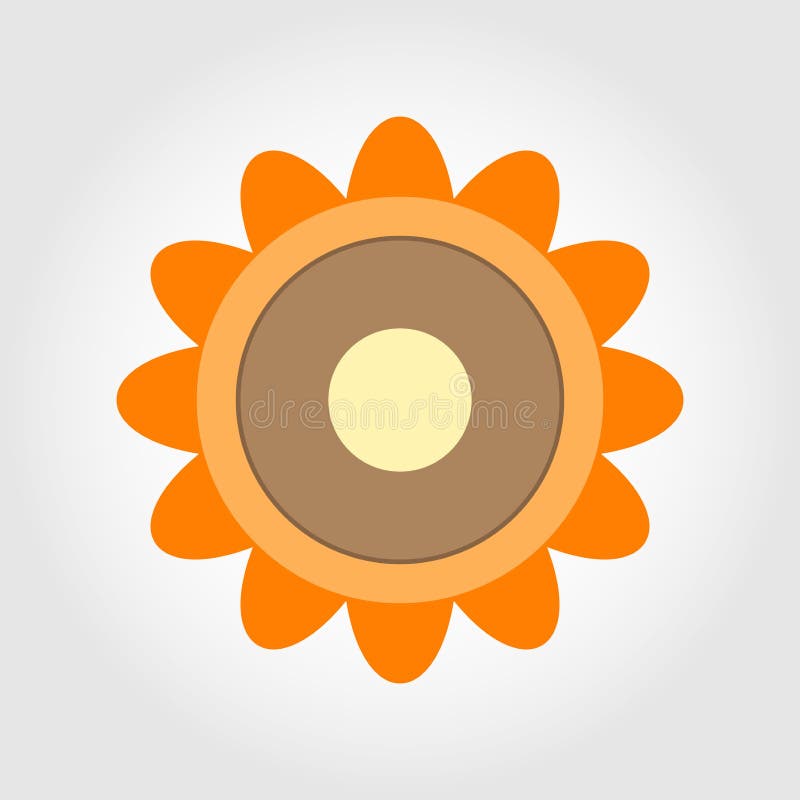 Flower Shape Floral Logo Colorful Geometric Shape Stock Vector ...