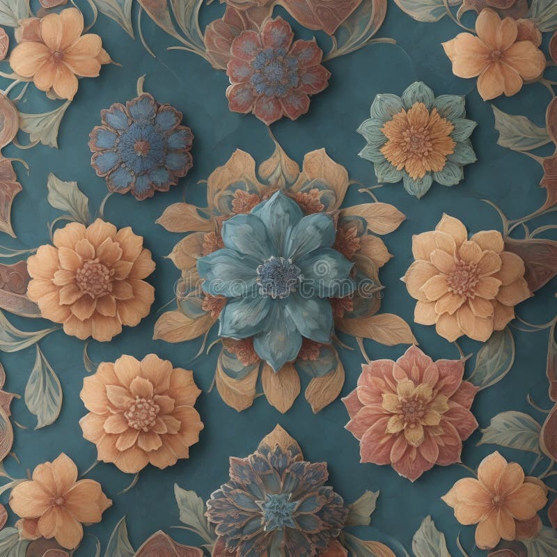 Flowertilepattern Stock Illustrations – 8 Flowertilepattern Stock ...