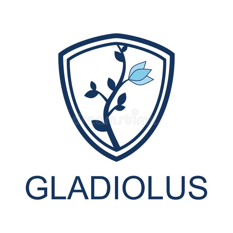 Flower and Shield Logo Design Stock Vector - Illustration of modern ...