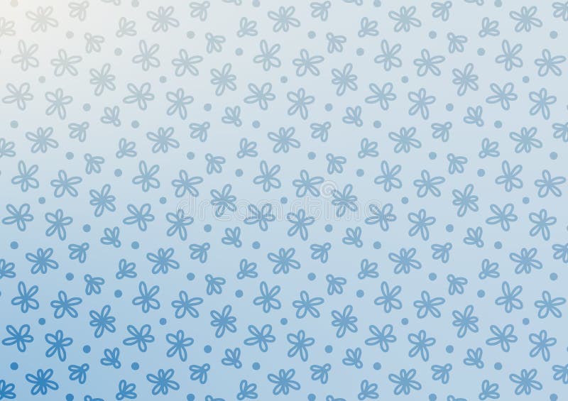 Flower Soft Blue Pattern Gradient Background Stock Vector ...