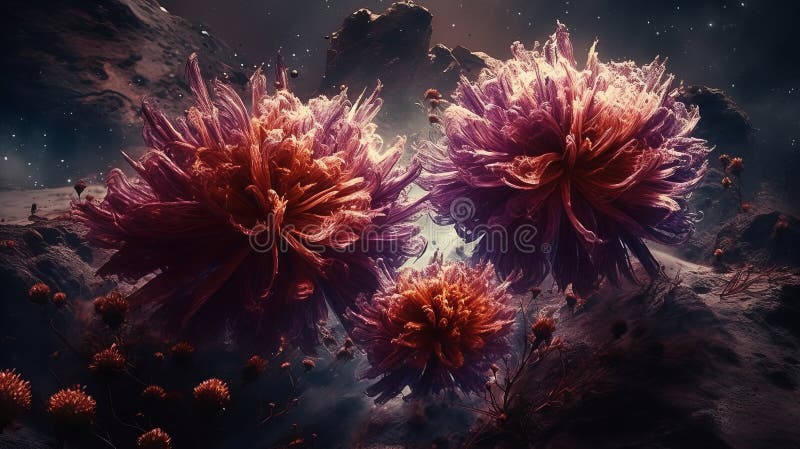 A Flower in Space the Size of a Planet Catastrophe Galactic Nebulae ...