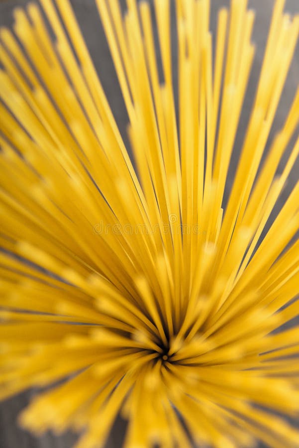 Flower of Spaghetti Gathered in a Bunch, View from the Top Stock Photo ...