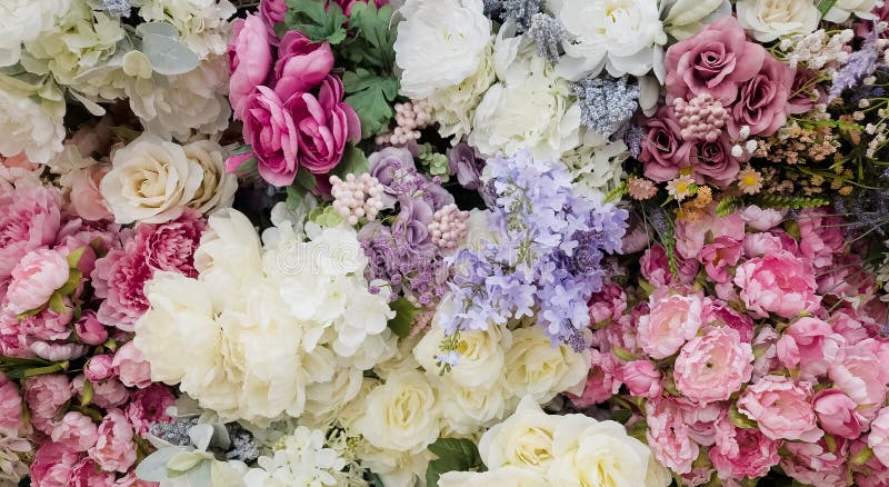 Flower Spring Backdrop Floral Bouquets Stock Photo - Image of summer ...