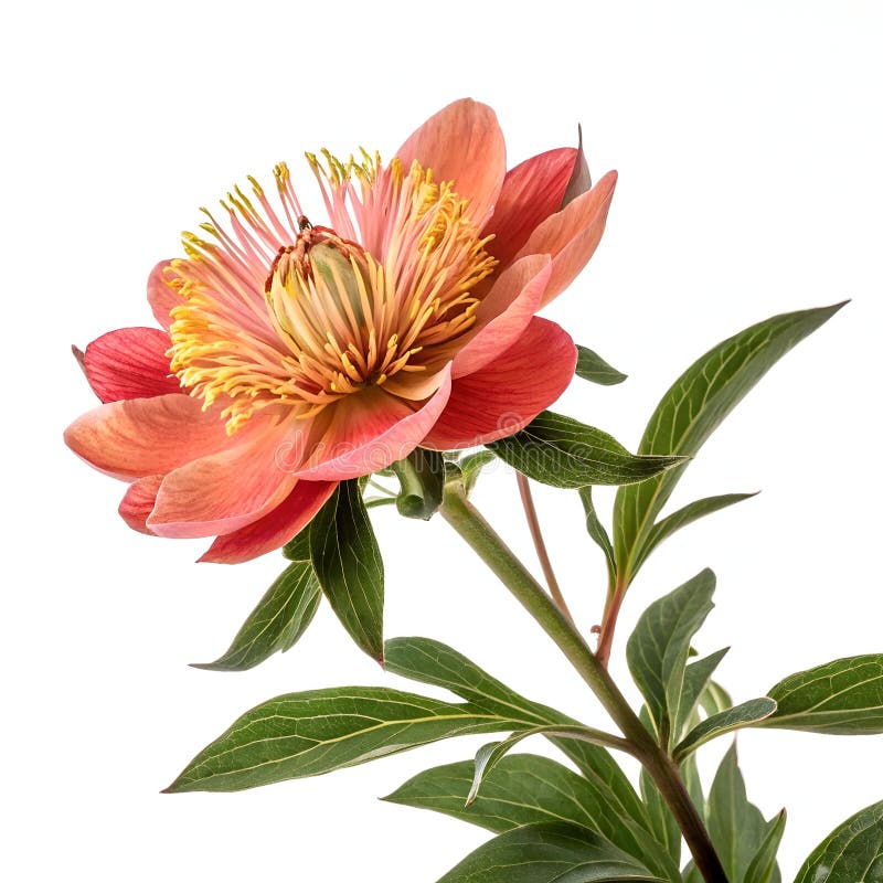 Flower in Stall Top Isolated on White Background Stock Illustration ...