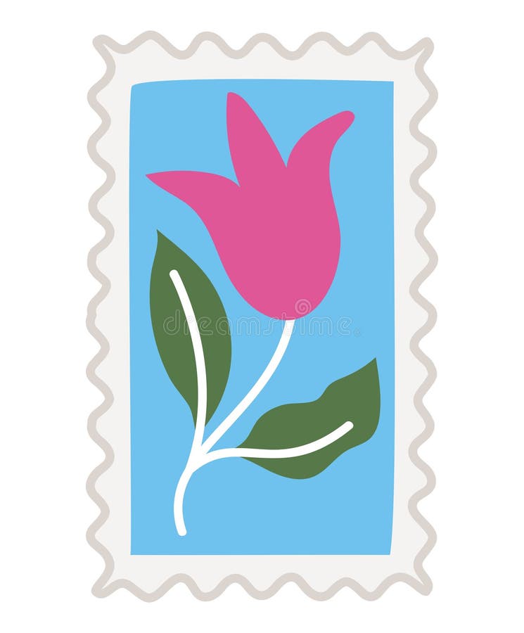 Flower stamp icon stock vector. Illustration of banner - 264978778