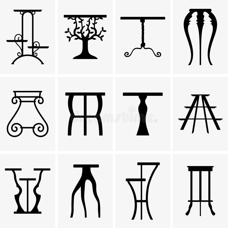 Flower stands stock vector. Illustration of icon, object - 55515465