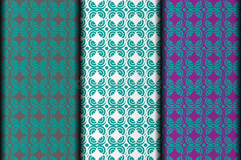 Flower Style Vector Eps Seamless Pattern Design. Stock Illustration - Illustration of premium ...