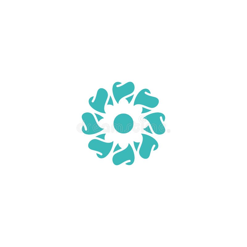 Flower Sun Dental Vector Logo Design Stock Vector - Illustration of ...