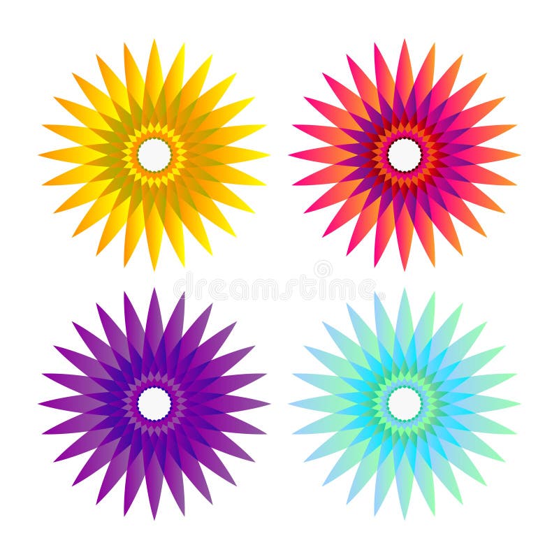Flower sun fire ornament stock vector. Illustration of curve - 28189578