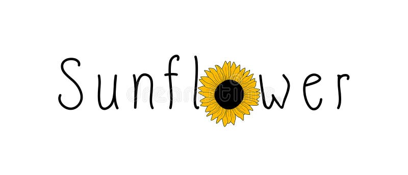 Sunflower Png Text Image Logo Stock Illustrations – 2 Sunflower Png ...