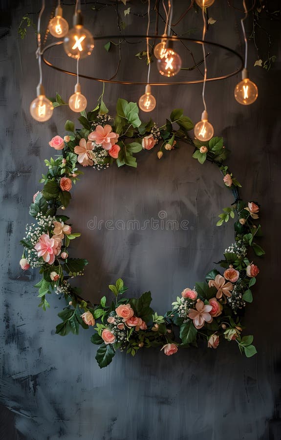 Flower Swing with Space for Text Inside Stock Image - Image of blossom ...