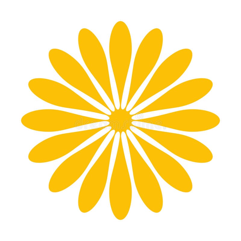 Flower symbol icon stock vector. Illustration of graphics - 303960834