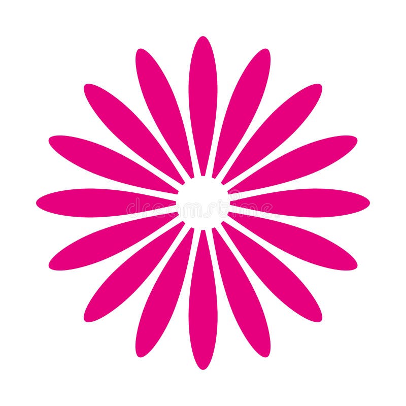 Flower symbol icon stock vector. Illustration of sign - 303961742