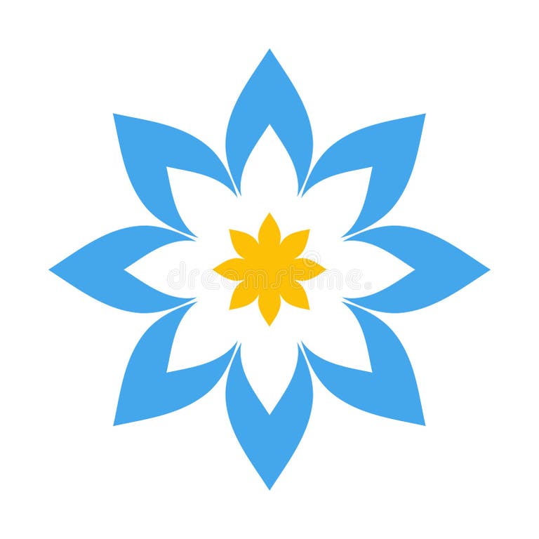 Flower symbol icon stock vector. Illustration of spring - 303962909