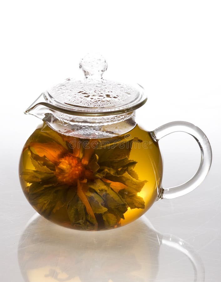 Flower tea stock photo. Image of spoon, saucer, beverage - 17134774