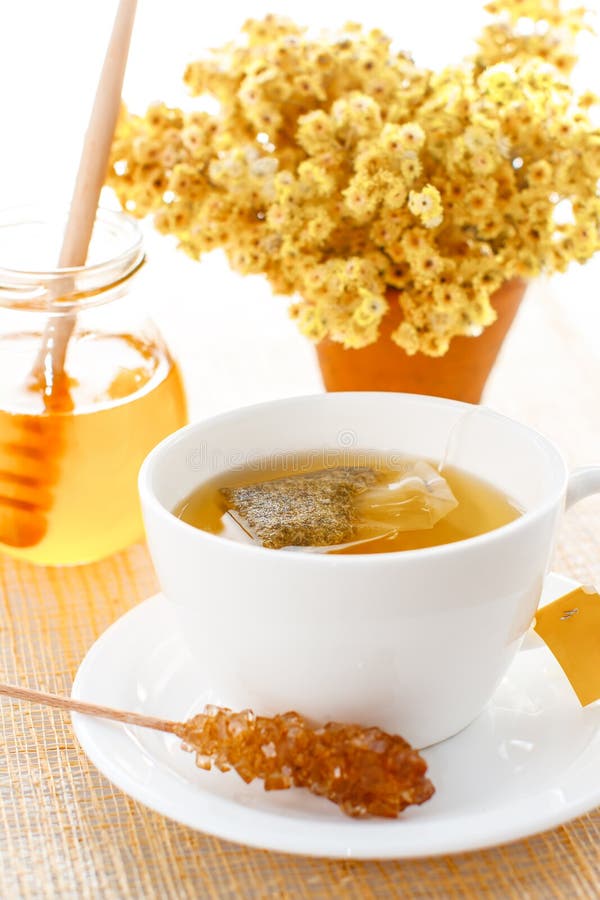 Flower tea with sugar stock photo. Image of rustic, healthy - 33420752