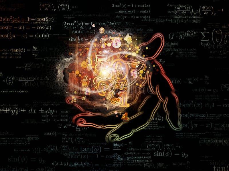 The Flower of Technology stock illustration. Illustration of number ...