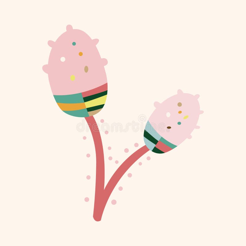Flower Theme Elements Vector,eps Stock Vector - Illustration of spring ...