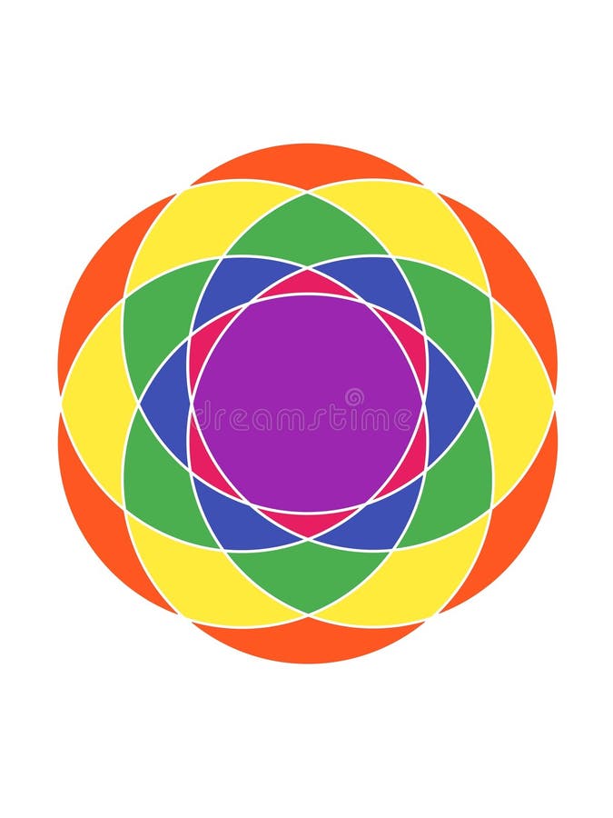 A Flower-themed Abstract Background Drawn Using Multiple Colors Stock ...