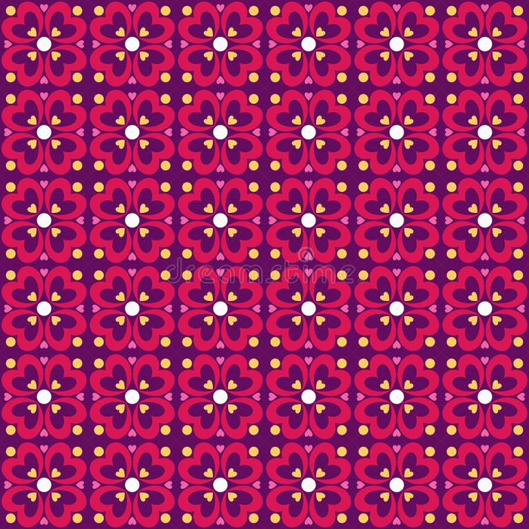 Flower Tile Seamless Pattern. Talavera Pattern Stock Vector ...