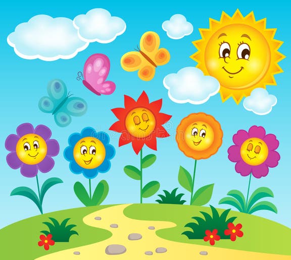 Flower topic image 3 stock vector. Illustration of artwork - 49789487