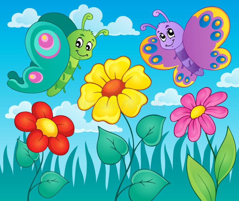 Flower topic image 3 stock vector. Illustration of artwork - 49789487