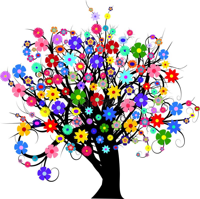 Flower tree stock illustration. Illustration of tree - 20244575